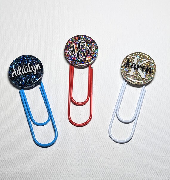 Personalized Paperclip Bookmarks for Kids Customized Bookmark - Etsy