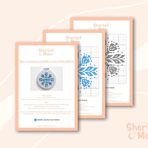 Small Snowflake Cross Stitch Pattern: Winter Theme (downloadable PDF ...