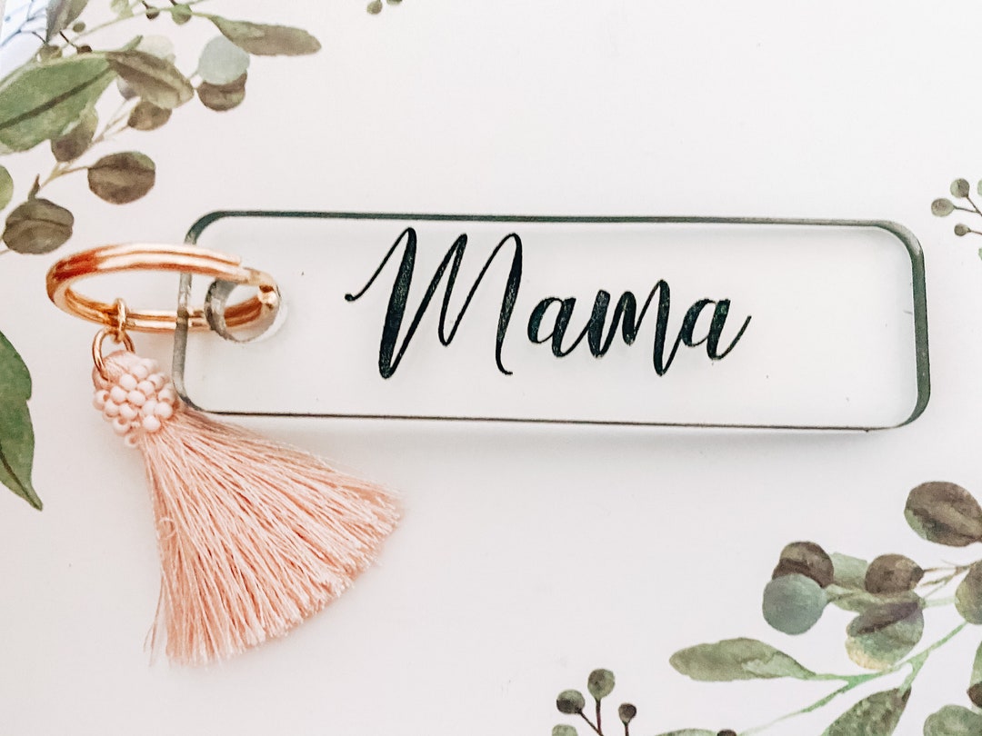 MAMA Keychain Svg FILE Digital Download Create Glowforge Engrave Files ...