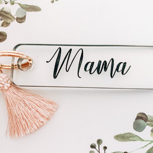 MAMA Keychain Svg FILE Digital Download Create Glowforge | Etsy