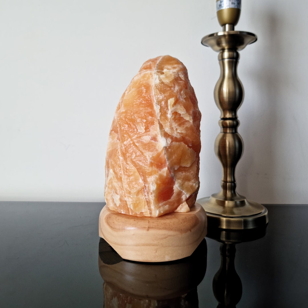 Orange Calcite Lamp Crystal Lamp Home Decor - Etsy