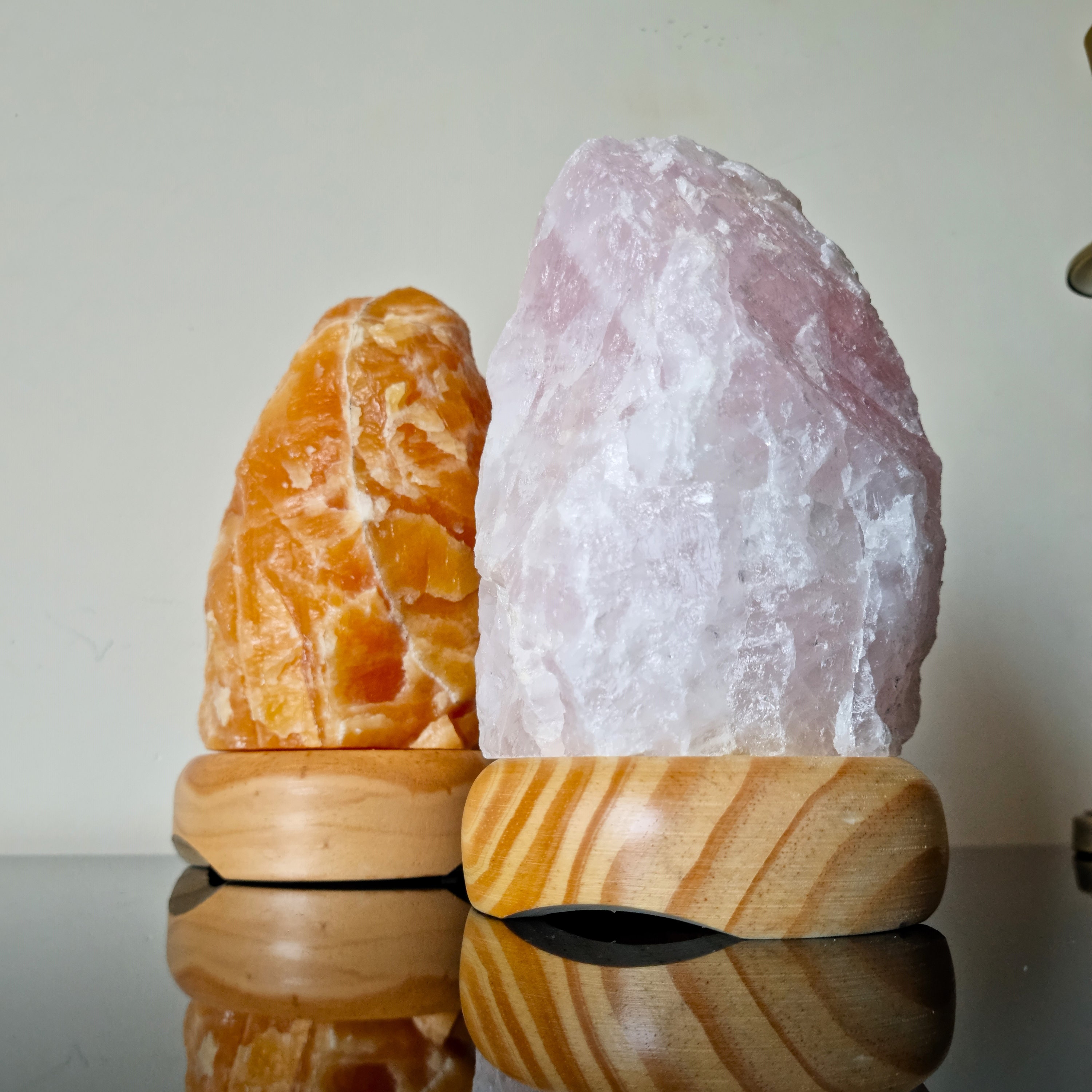 Rose Quartz Lamp Crystal Lamp Home Decor - Etsy