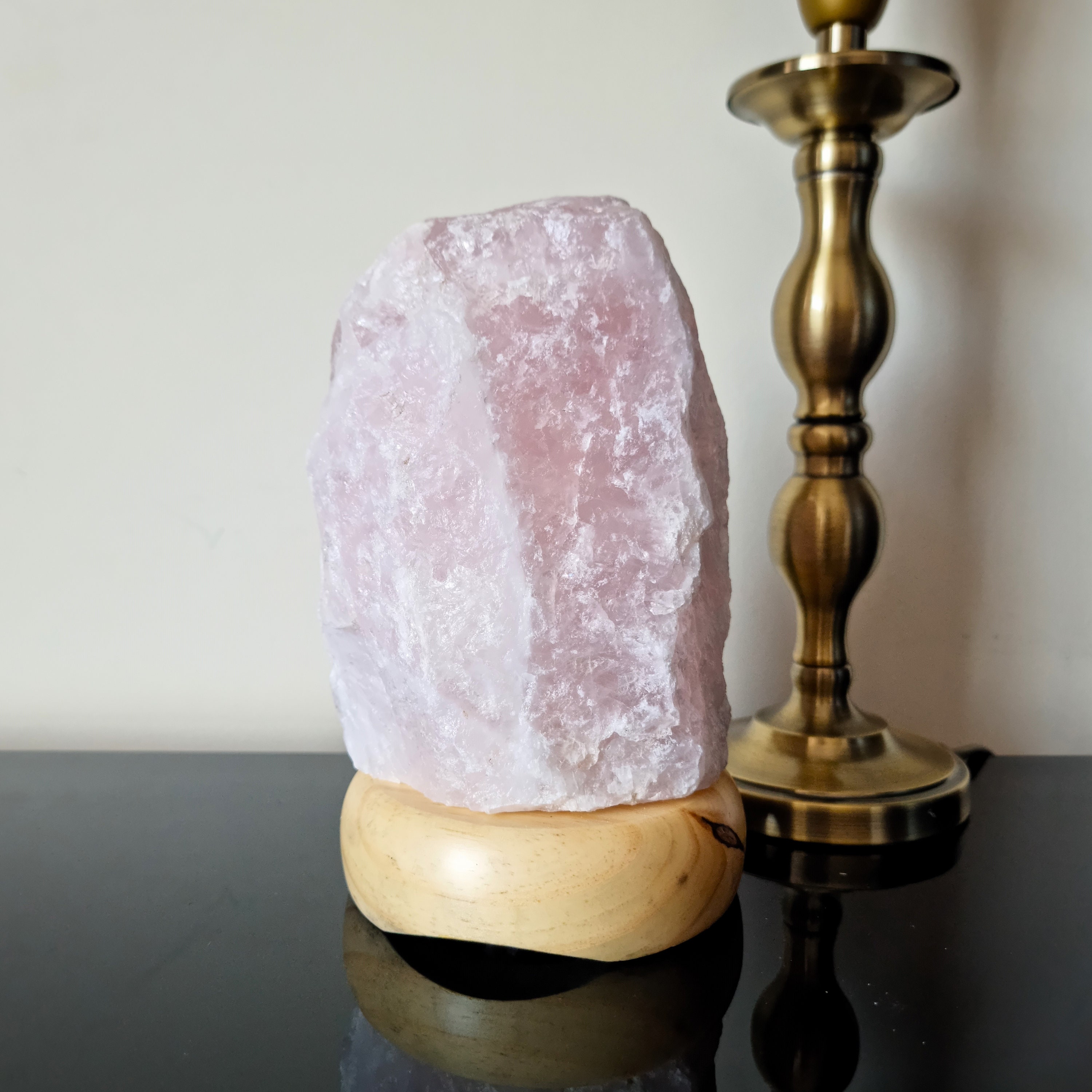 Rose Quartz Lamp Crystal Lamp Home Decor - Etsy