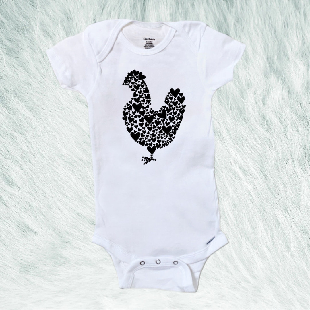 Baby Bodysuit - Chicken Clothes - Hen Baby Gift - Farm Babies - Farmer ...
