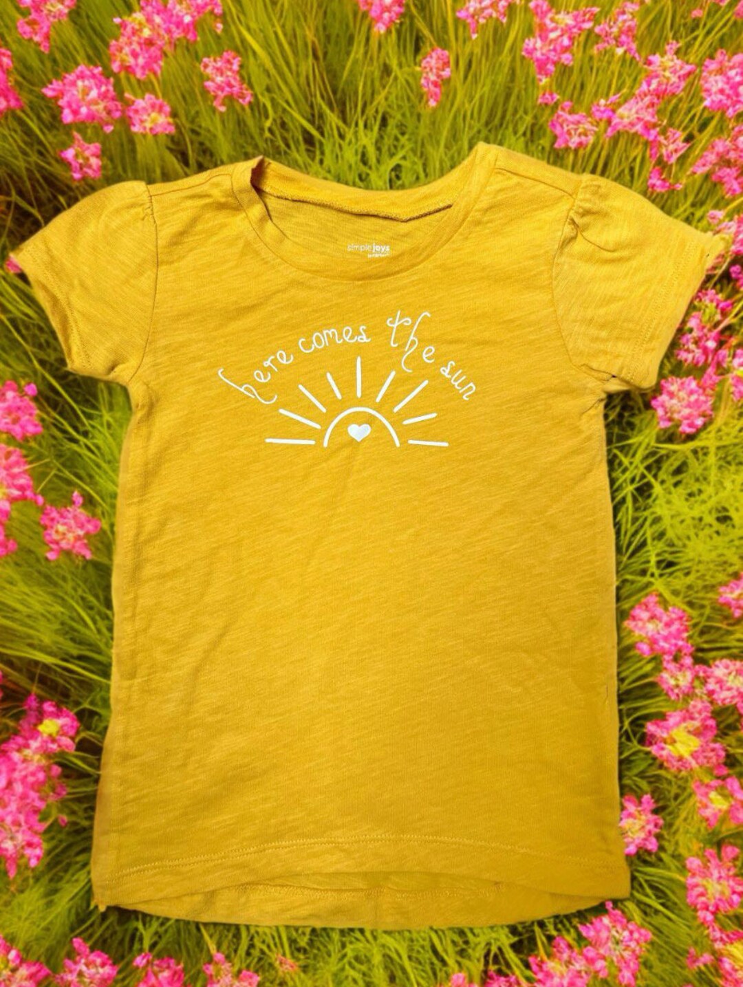 2t Toddler Yellow Shirt - Graphic T-shirt - Girl Shirt - Here Comes the ...