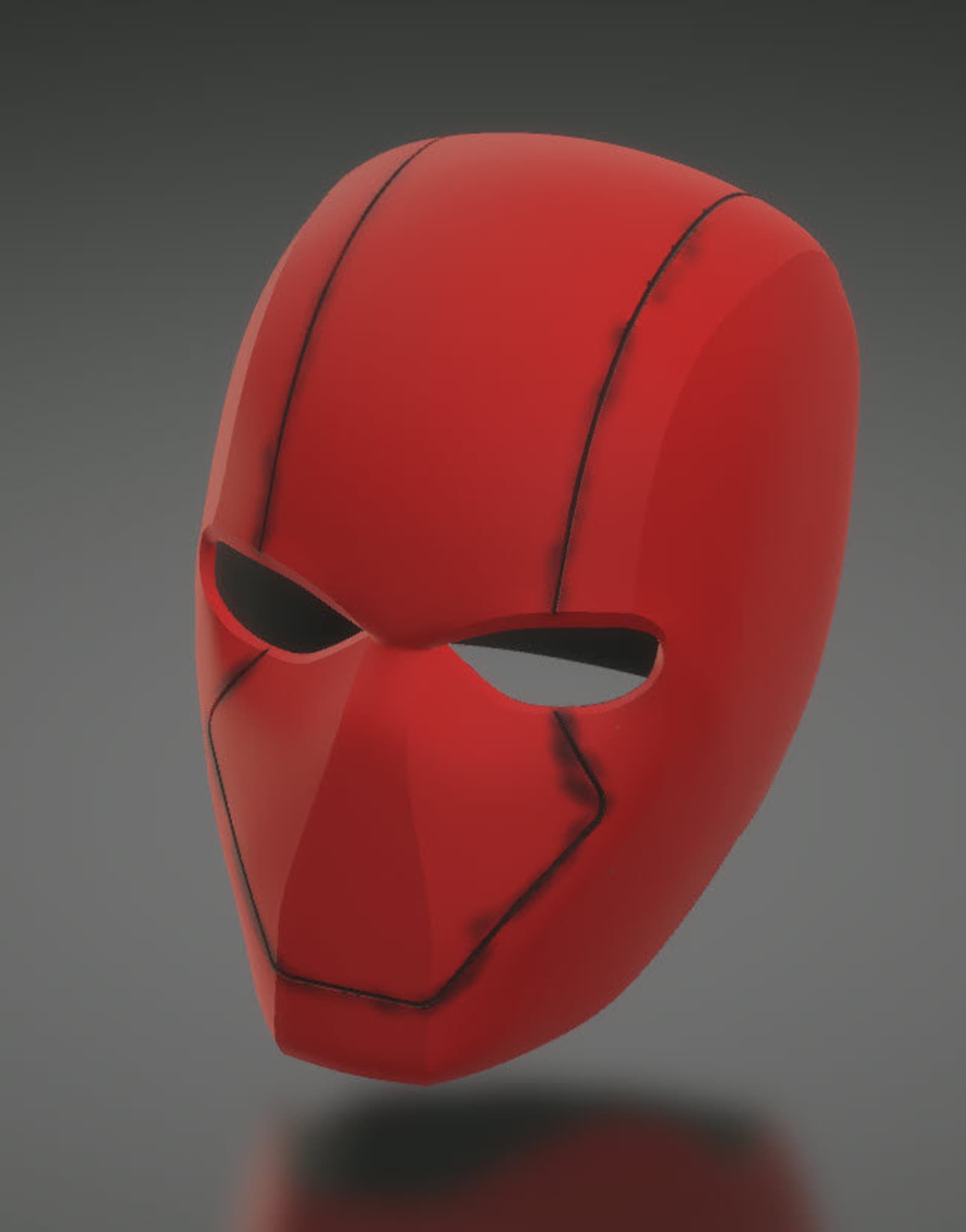 Red Hood Helmet STL File Marvel Cosplay Helmet - Etsy Finland