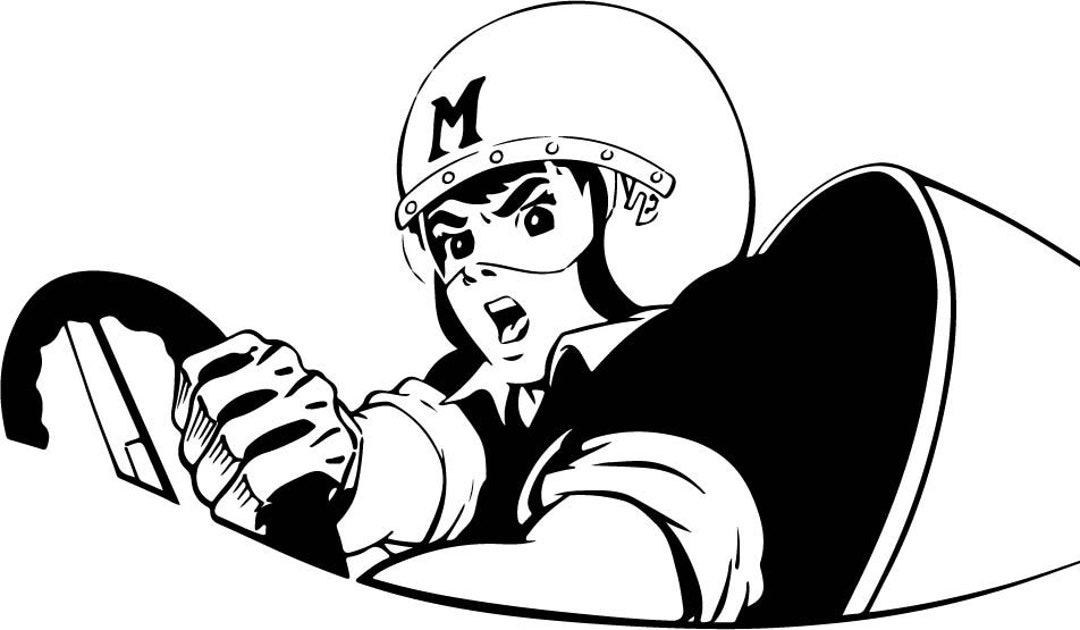 Speed Racer B & W | Mach 5 | SVG Digital File - Etsy