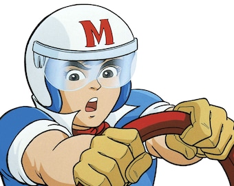 Speed Racer Driving Cut Out SVG PNG Wall Art - Etsy