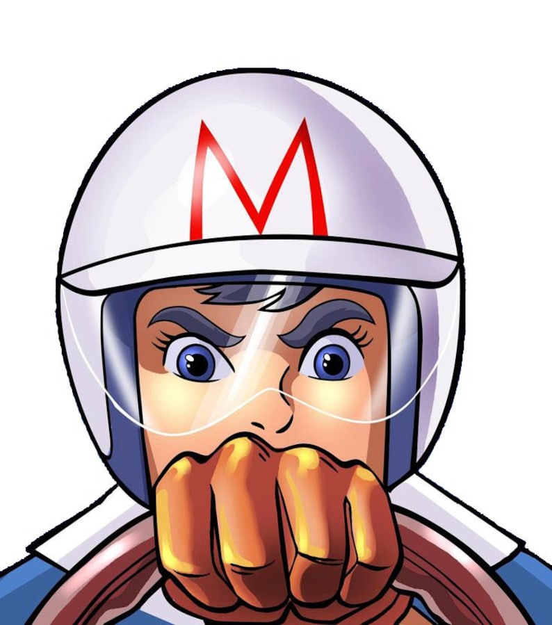 Speed Racer Driving | Speed Racer Cartoon | SVG - Etsy