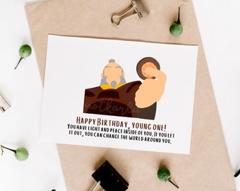 Last Avatar Birthday Card - Etsy