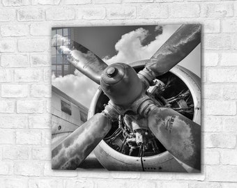 Plane Glass Wall Art - Etsy