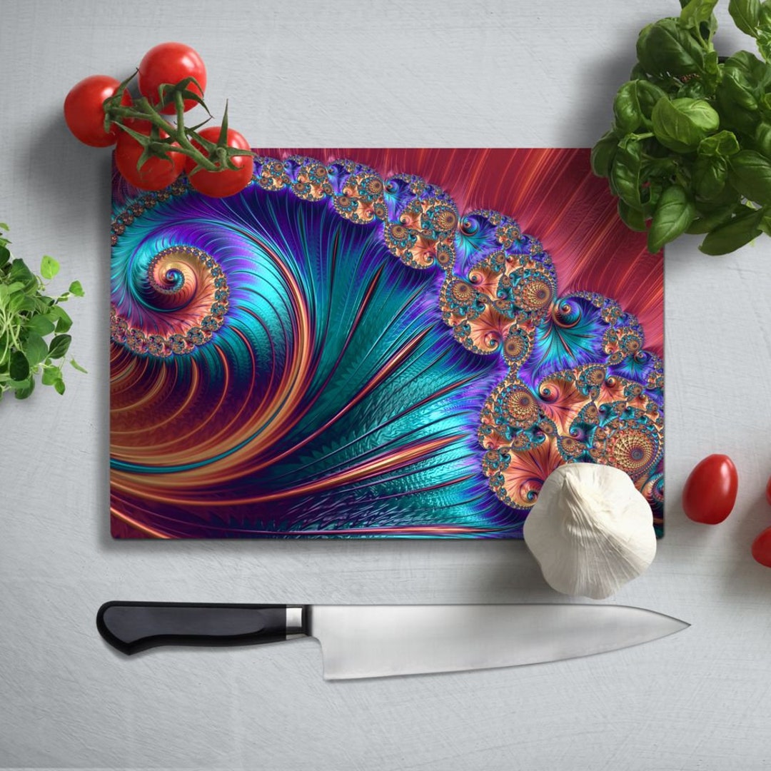 Glass Chopping Board-kitchen Decor-personalized Glass Cutting Board ...