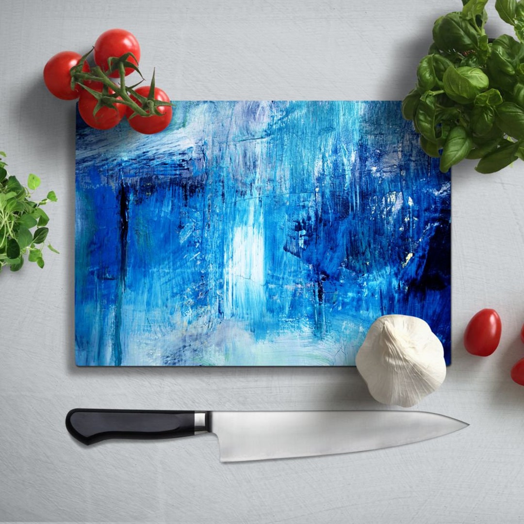 Glass Chopping Board, Kitchen Decor, Personalized Glass Cutting Board ...