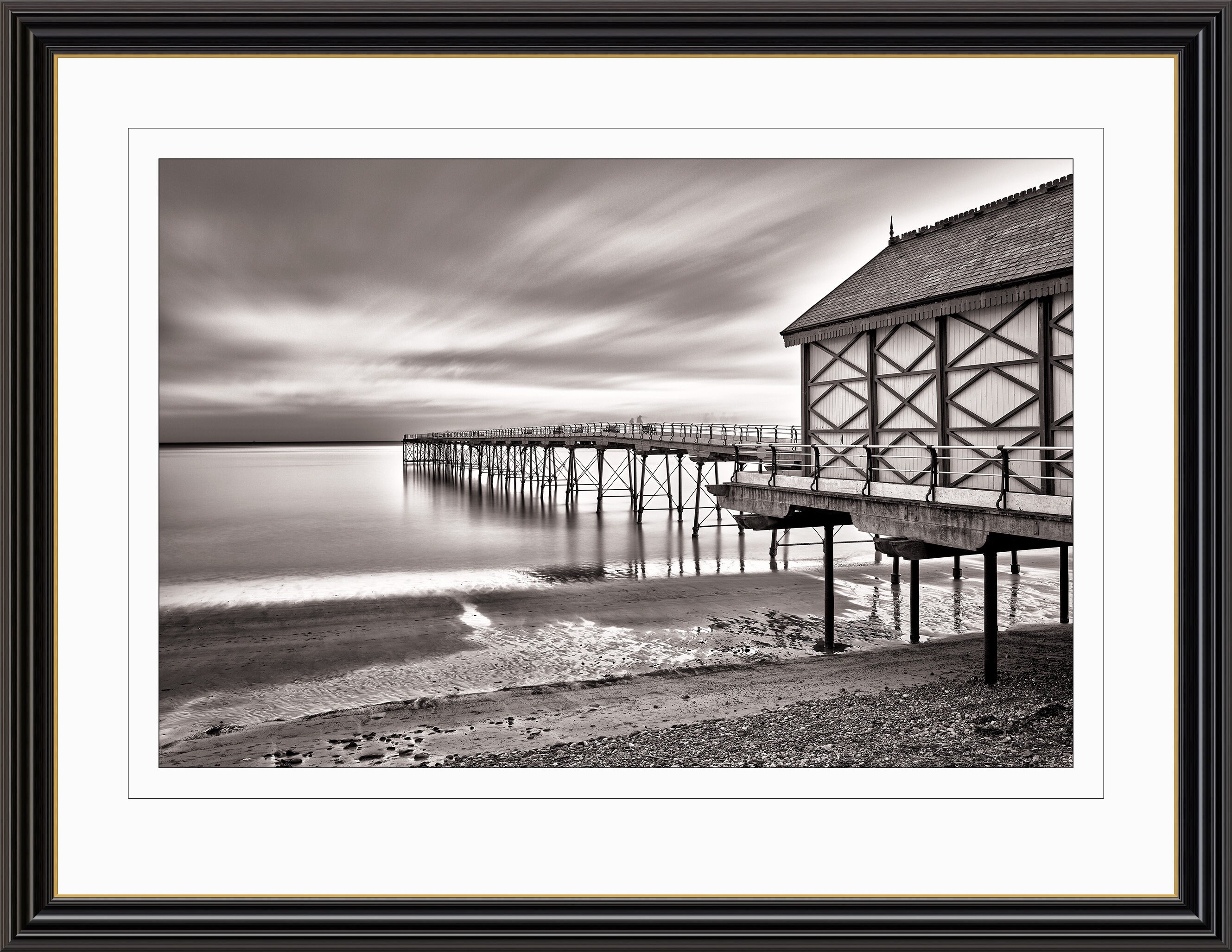 Ghosts on a Pier, Saltburn Yorkshire Coast - Black & White Fine Art ...