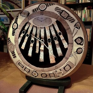 Frederick Cooper-tyndale Vintage Clock Themed Lamp Refurbished Lighting ...