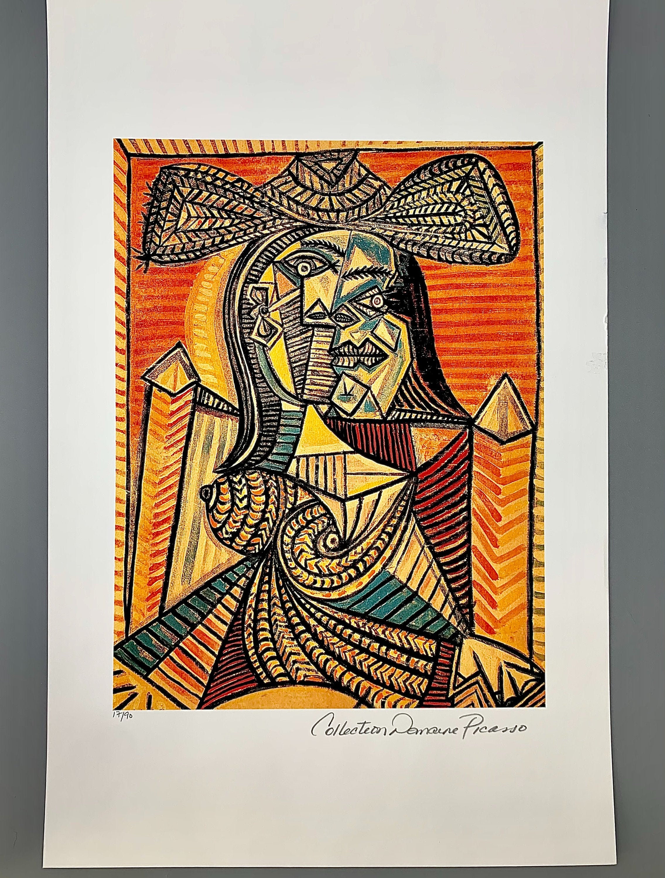 Pablo Picasso Pencil Signed Art