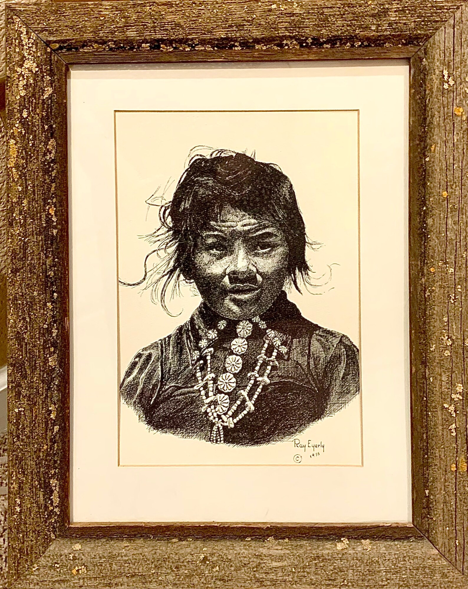 Reduced! Ray Eyerly "native American Youth" Oregon's Master Artist Line ...