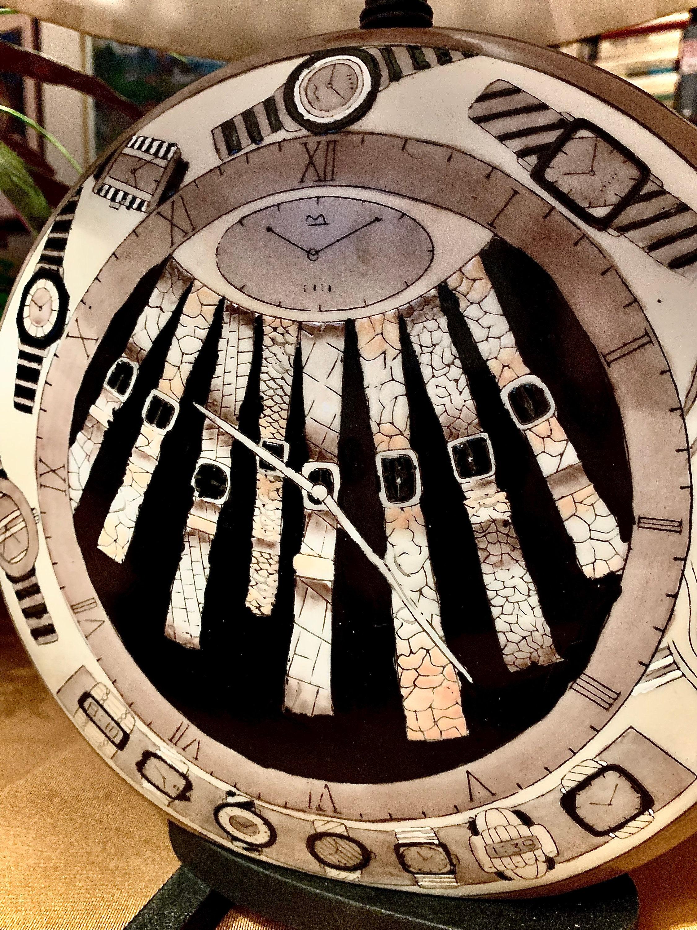 Frederick Cooper-tyndale Vintage Clock Themed Lamp Refurbished Lighting ...