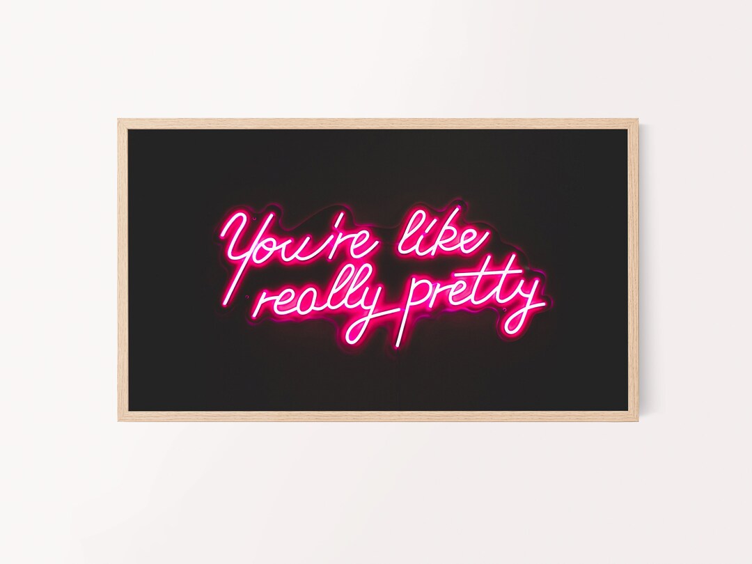Samsung Frame Tv Art Neon Sign-abstract Wall Art for Frame - Etsy