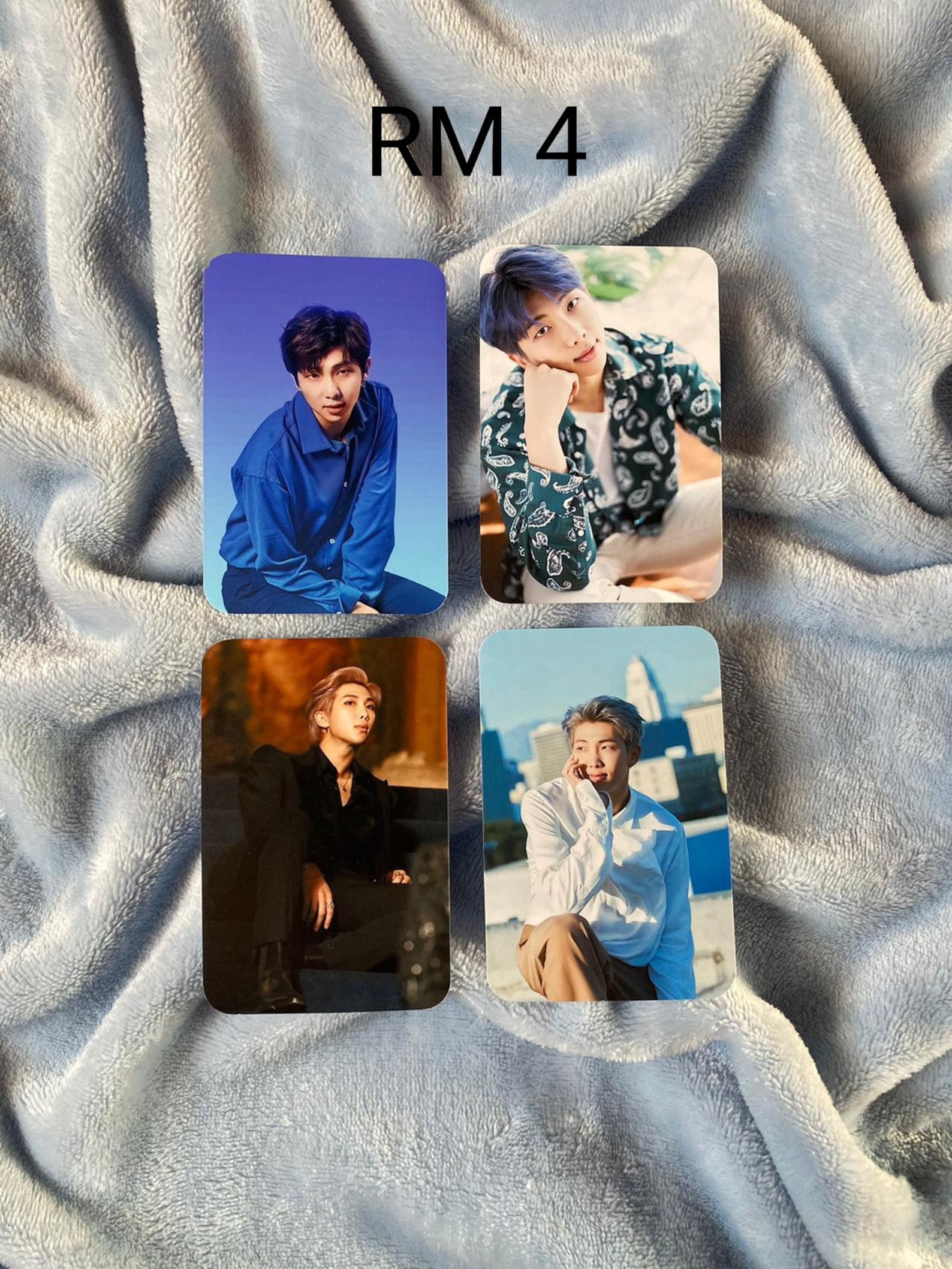 BTS RM / Namjoon Photocards 4pcs | Etsy