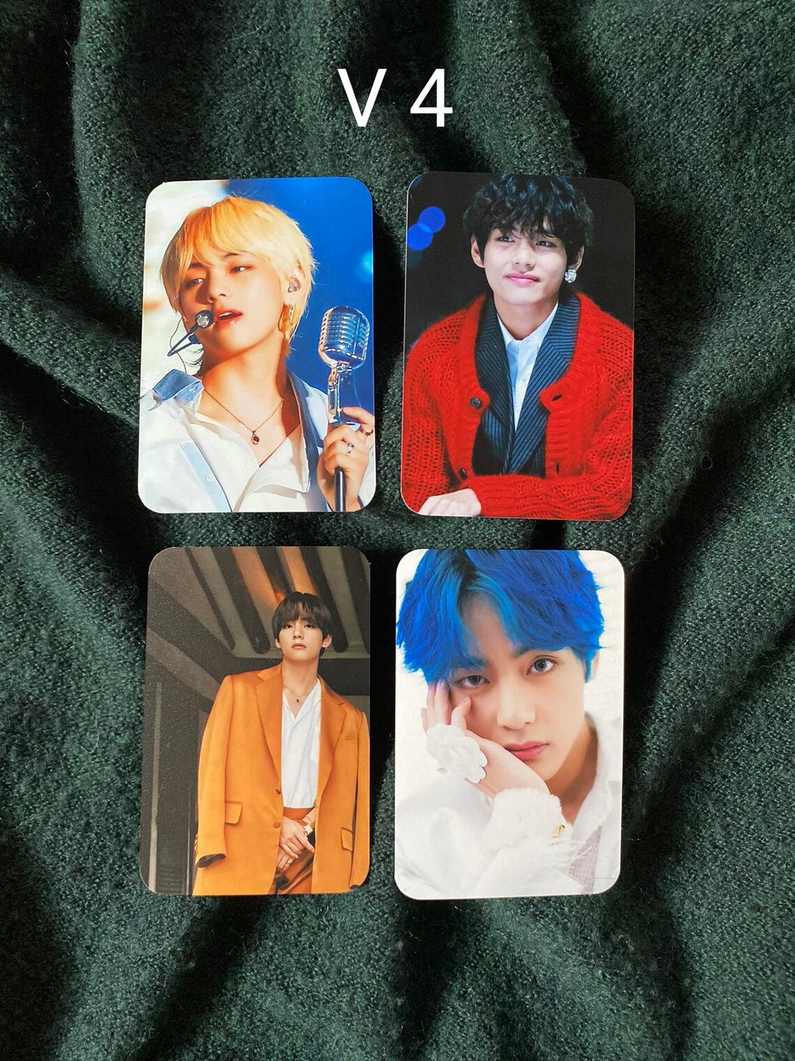BTS V / Taehyung Photocards 4pcs | Etsy