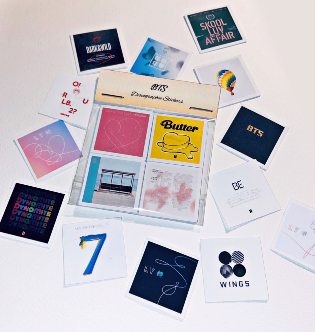 BTS Discography Album Stickers | Love Yourself, Map of the Soul ...