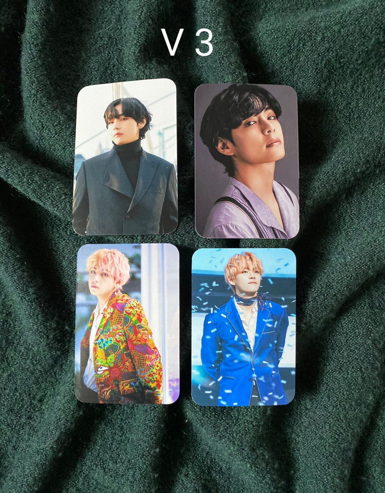 BTS V / Taehyung Photocards 4pcs | Etsy