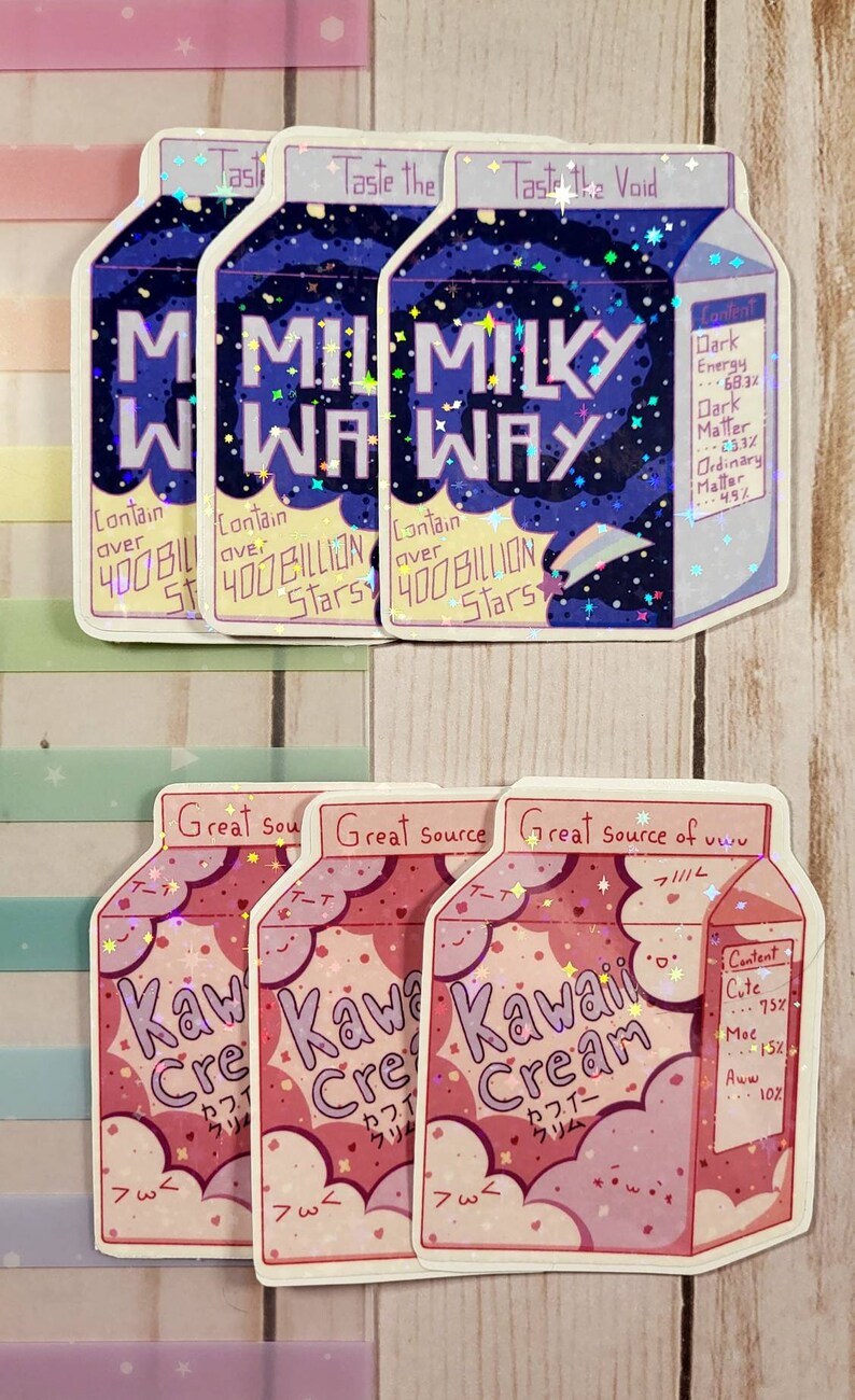 Magical Juice Box Milky Way Kawaii Cream Holo Sparkle - Etsy