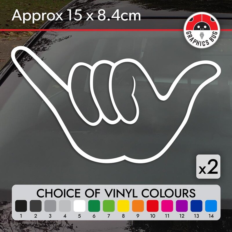 Wave Hand Sticker - Etsy UK