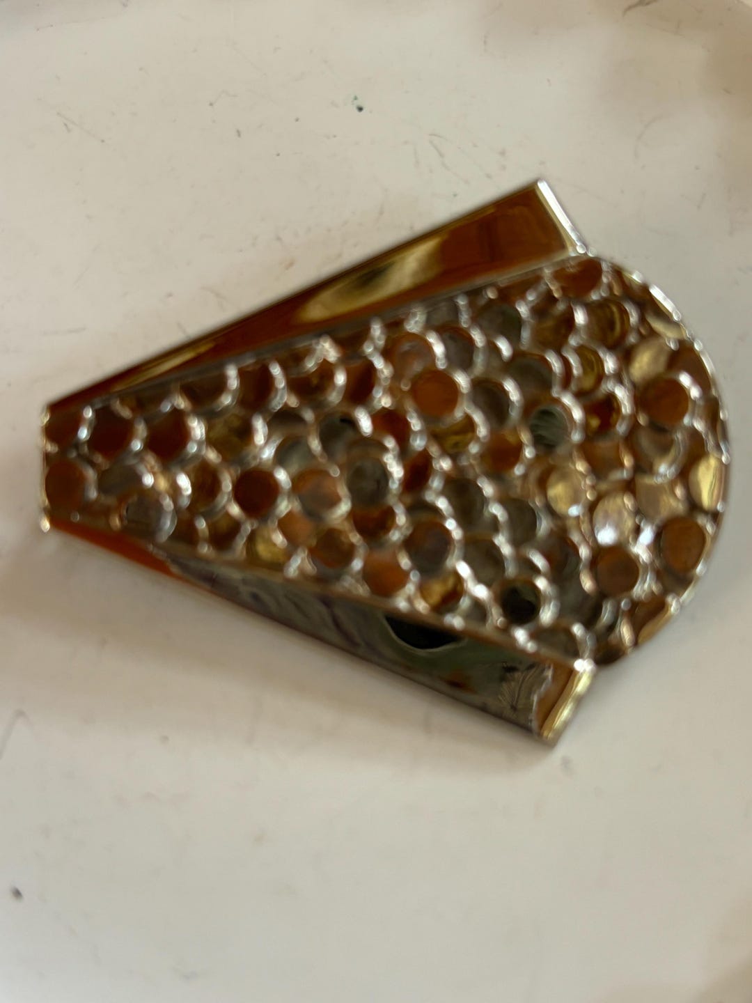 Modern Style Silvertoned Metal Brooch - Etsy