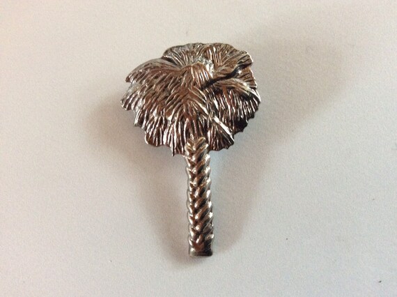 Signed Sterling Silver Palm Tree Brooch/Pendant | Etsy