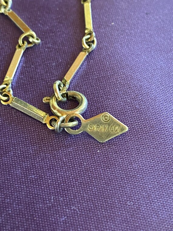 Sarah Coventry Goldtone Chain with Beads Necklace - Gem