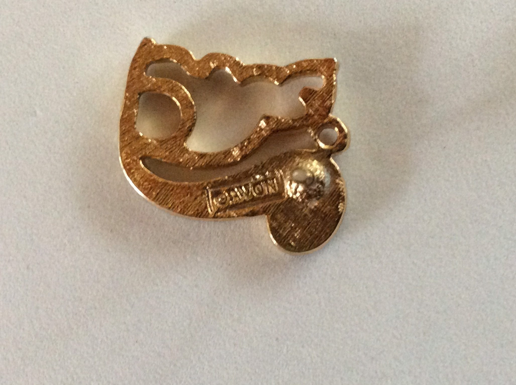Avon Gold Toned Squirrel Tac Pin With Silver Tone Tail - Etsy