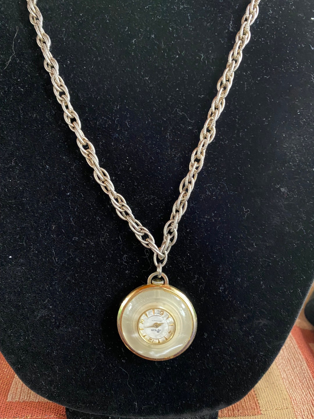 Lady Nelson Swiss Locket Watch on Chain - Etsy