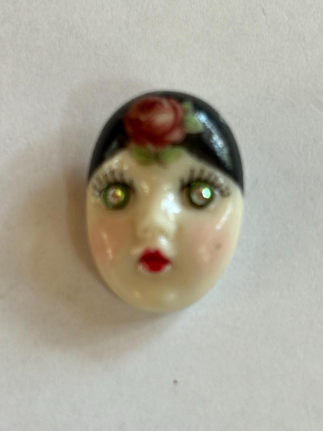 Vintage Adagio Signed Lady Face Pin - Etsy