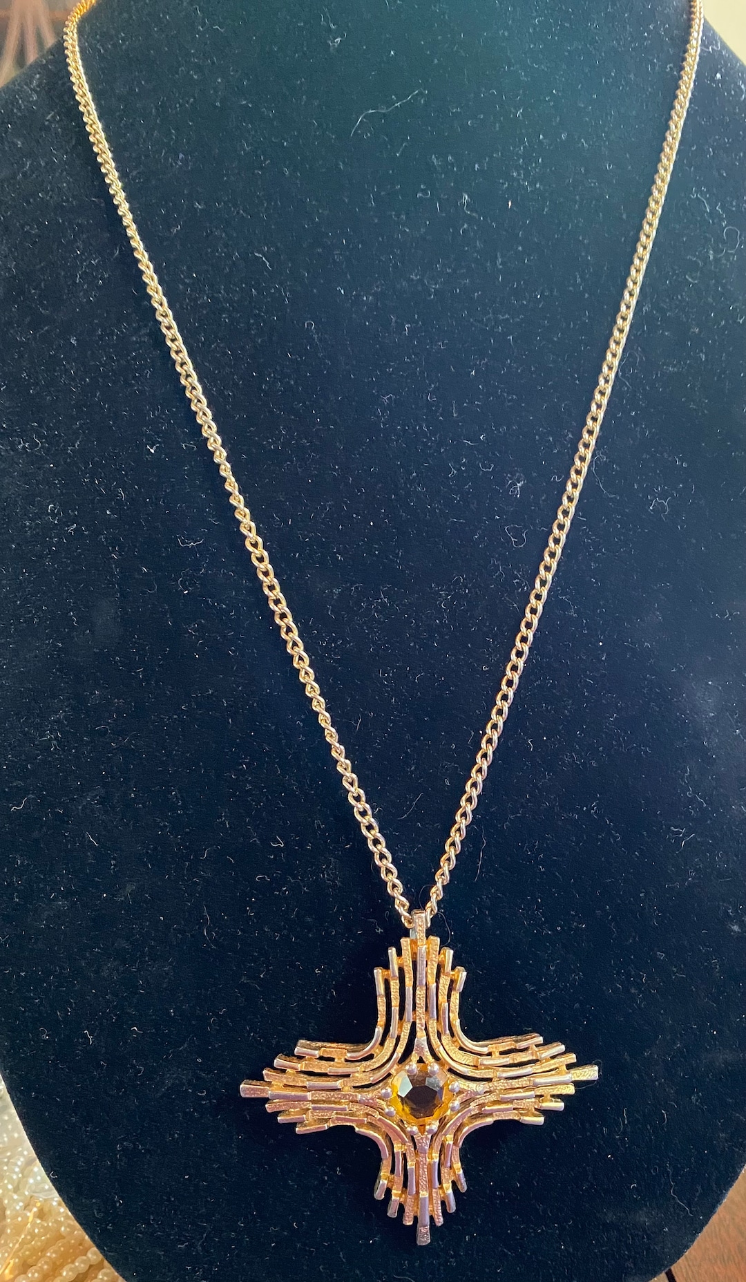 Sarah Coventry Goldtone Maltese Cross Chain and Pendant - Etsy