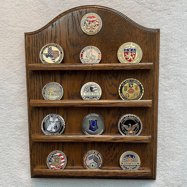 Military Challenge Coin Display Wall Mount - Etsy