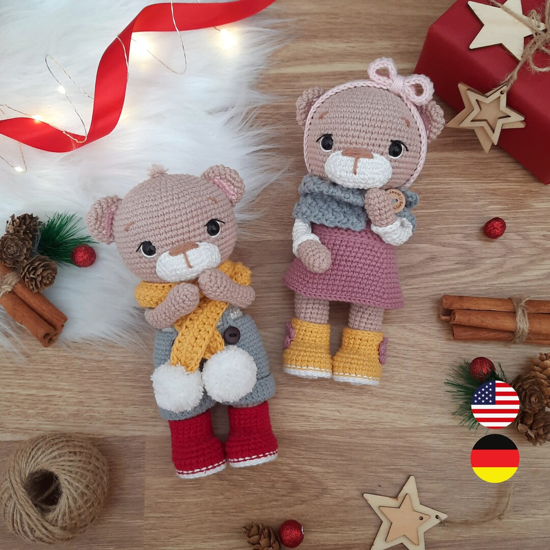 Amigurumi Crochet Pattern Ollie & Tilly Bear Pattern Bundle - Etsy