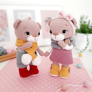Amigurumi Crochet Pattern, Ollie & Tilly Bear Pattern Bundle, Crochet ...