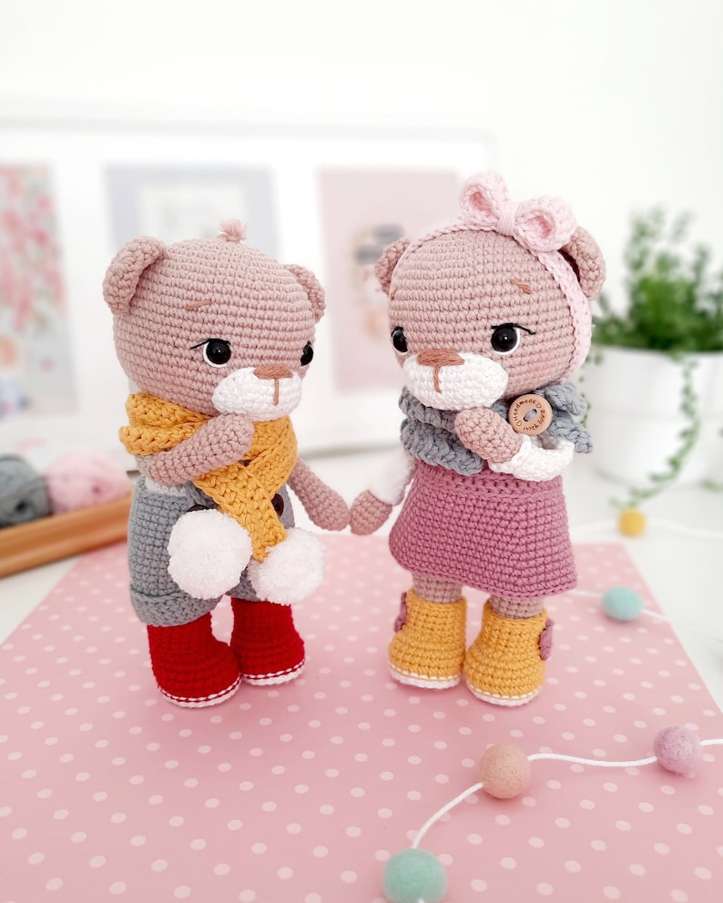 Amigurumi Crochet Pattern Ollie & Tilly Bear Pattern Bundle - Etsy