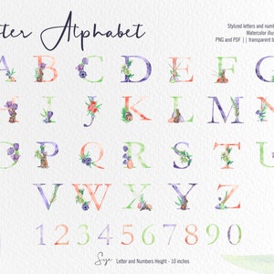 Easter Alphabet, Watercolor Clipart, Stylized Alphabet, Easter Letters ...