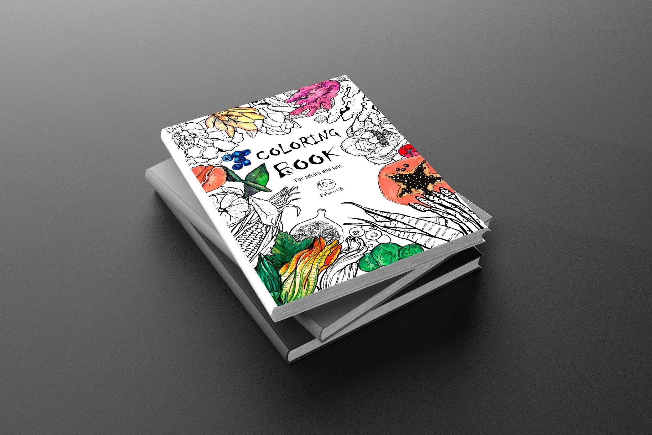 Libro para colorear imprimible para adultos y niños, páginas para ...