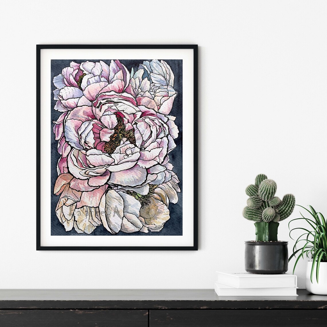 Printable Coloring Page Floral Coloring Page 85 X 11 and | Etsy