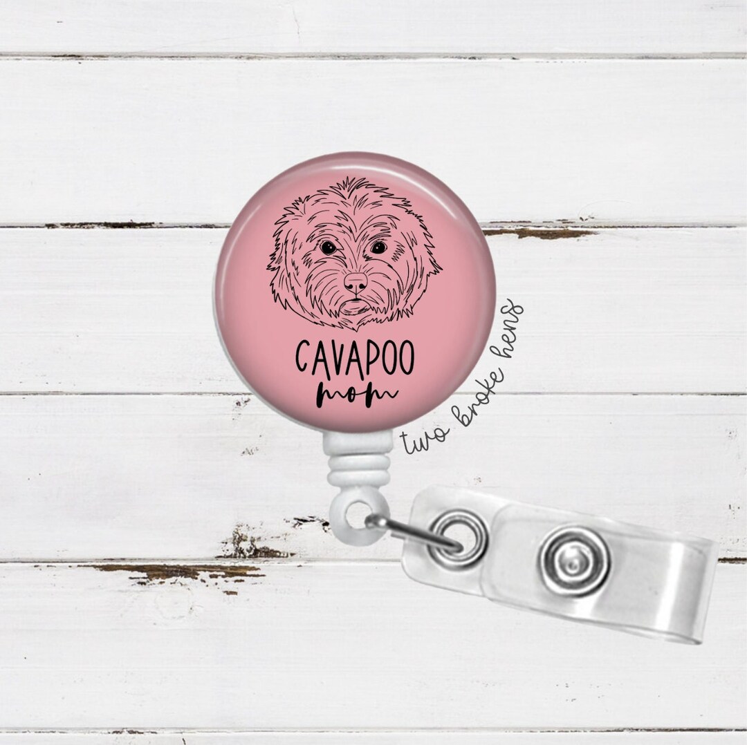 Cavapoo Mom Badge Reel - Etsy