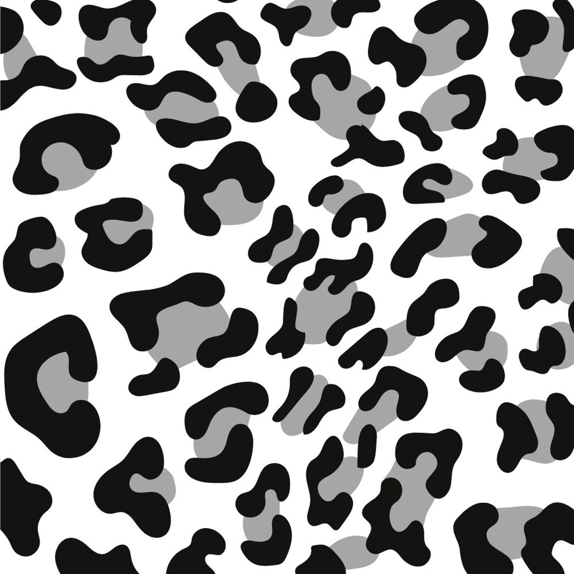 Snow Leopard Print, Animal Print Instant Download SVG, PNG, PDF Digital ...