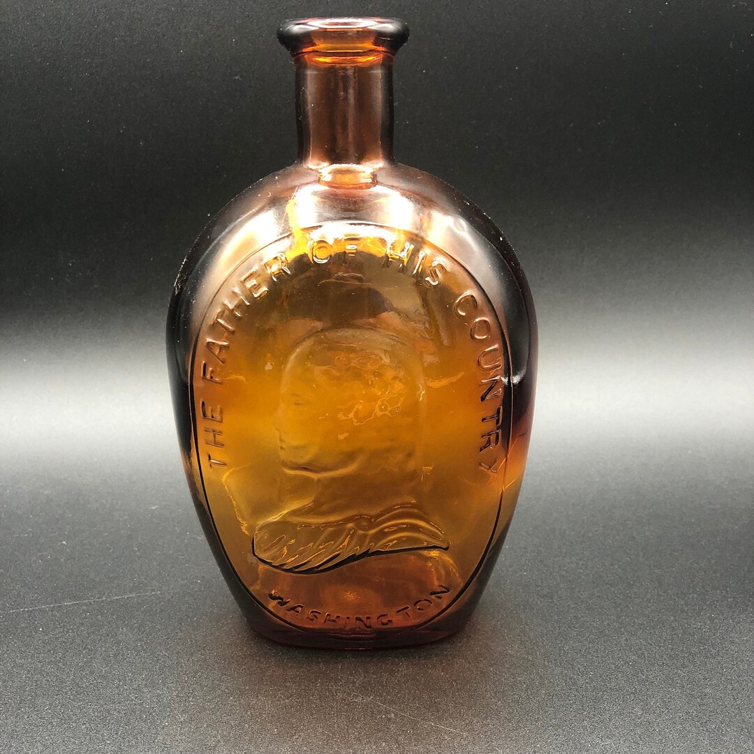 George Washington Vintage Wheaton Glass Bottle Collectible Embossed ...