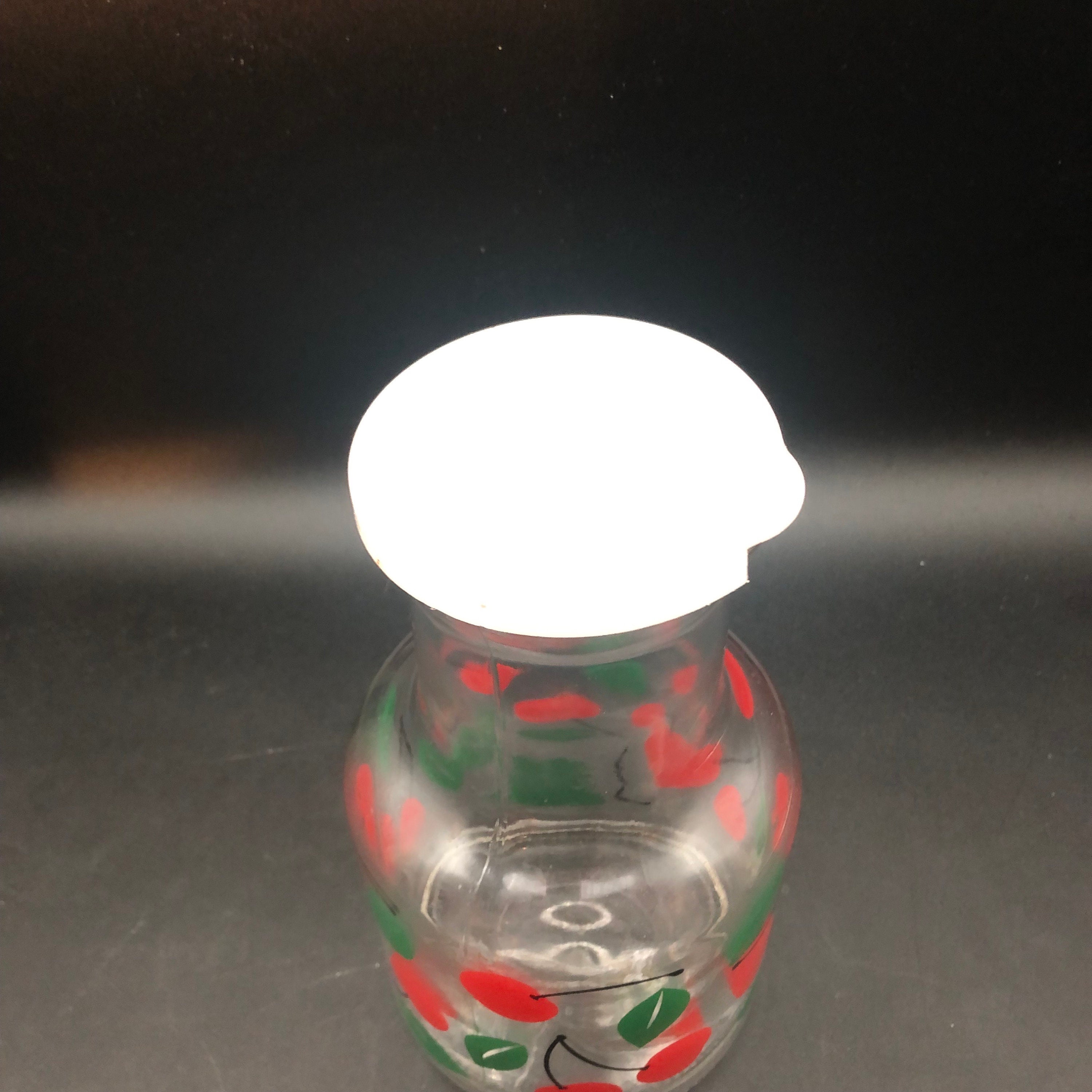 Vintage Libbey Red Cherry Glass Carafe Juice Decanter Pitcher - Etsy