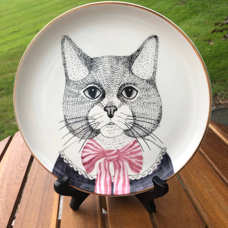 Cat Plate - Etsy