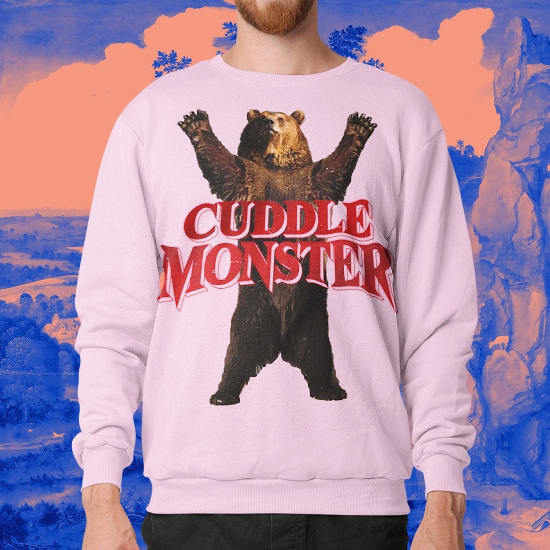 CUDDLE MONSTER Grizzly Bear Sweatshirt - Etsy