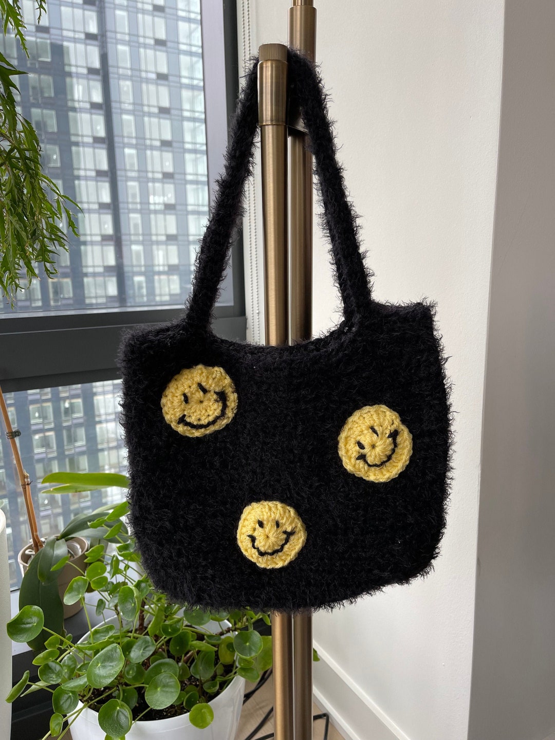 Smiley Face Crochet Purse - Etsy